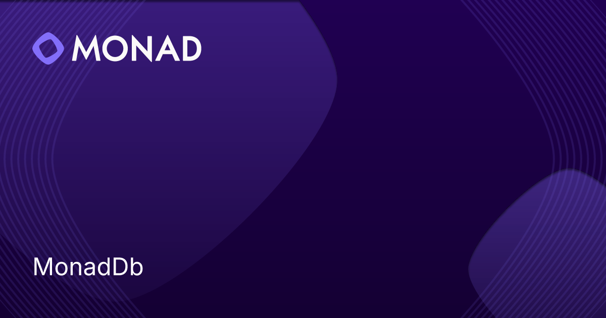 MonadDb | Monad Developer Documentation MonadDb | Monad Developer Documentation
